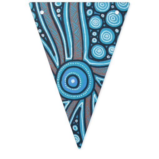 Island Camp Aboriginal Art Bunting Bunting Flags | Zazzle