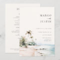 Island Destination Wedding Invitation | Zazzle