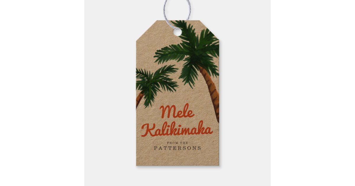 Island Greeting Gift Tags | Zazzle