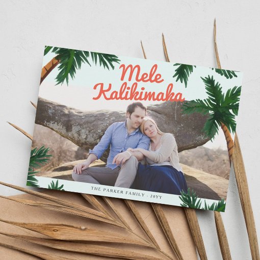 Island Greeting Holiday Photo Card | Zazzle