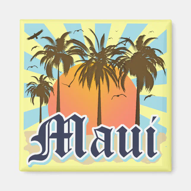 Island of Maui Hawaii Souvenir Magnet | Zazzle
