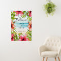 Island Paradise | Tropical Beach Wedding Welcome Foam Board | Zazzle