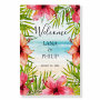 Island Paradise | Tropical Beach Wedding Welcome Foam Board | Zazzle