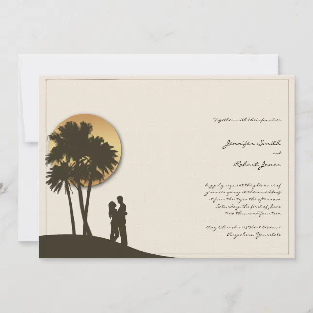 Island Paradise Wedding Invitation | Zazzle