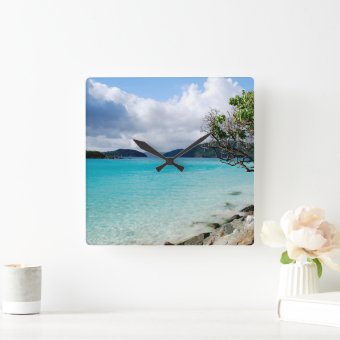 Island Time, Large Wall Clock | Zazzle