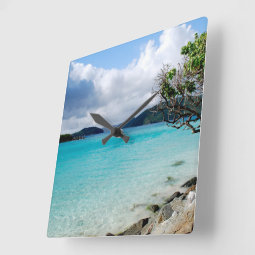 Island Time, Large Wall Clock | Zazzle