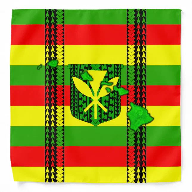 Island Tribal Kanaka Maoli Flag Bandana | Zazzle