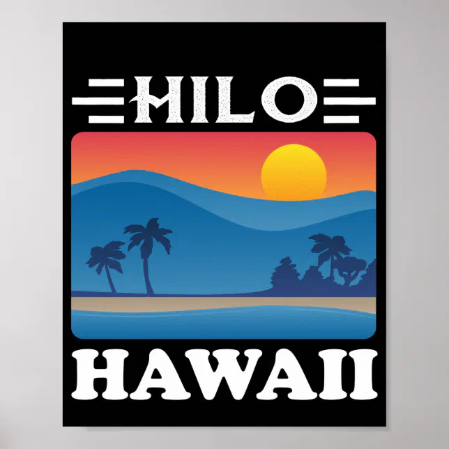 Islands Vintage Souvenir Hilo Hawaii Poster | Zazzle