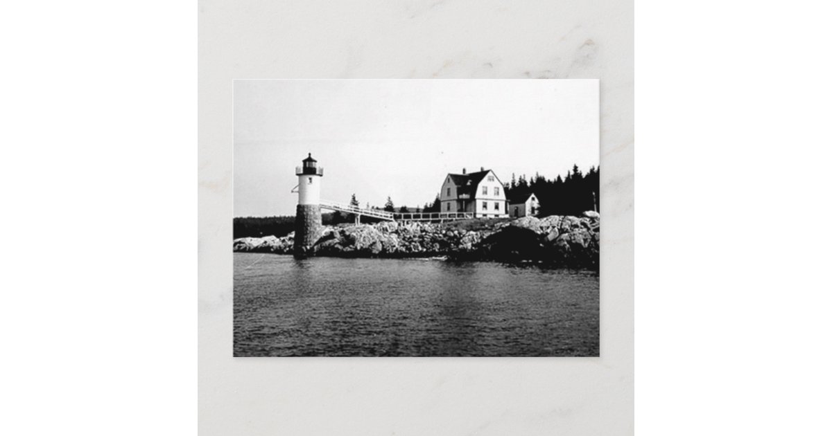 Isle Au Haut Lighthouse Postcard | Zazzle