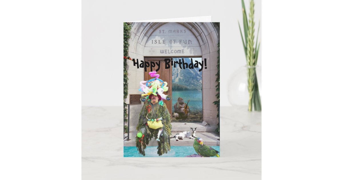 Isle of Fun, Happy Birthday! Card | Zazzle
