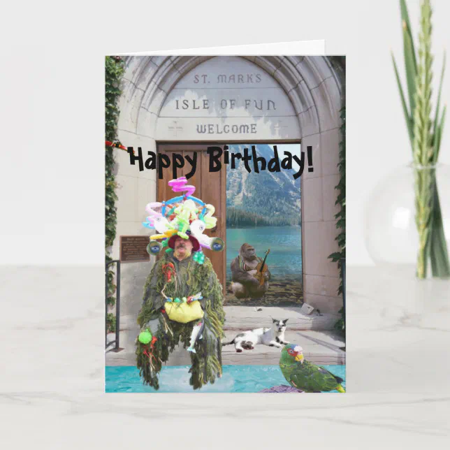 Isle of Fun, Happy Birthday! Card | Zazzle