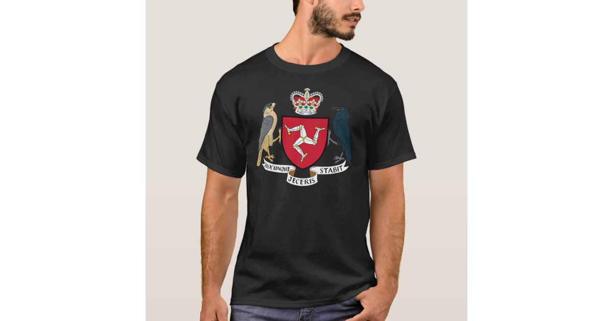 Isle of Man Coat of Arms - Manx Emblem T-Shirt | Zazzle