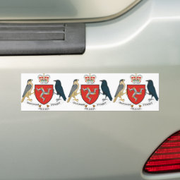 isle of man emblem bumper sticker | Zazzle