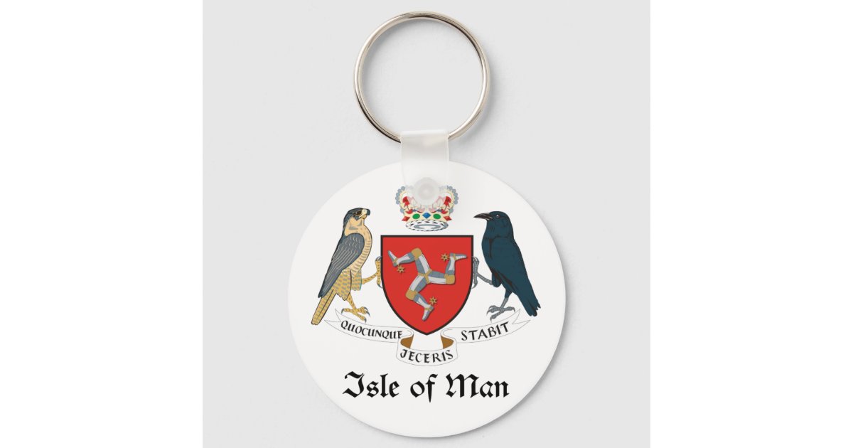 ISLE OF MAN - emblem/flag/symbol/coat of arms Keychain | Zazzle