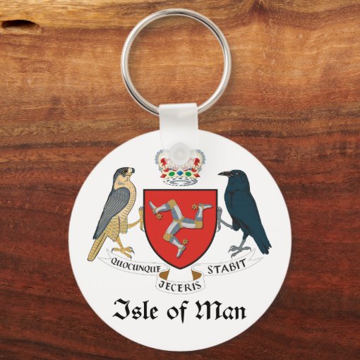 ISLE OF MAN - emblem/flag/symbol/coat of arms Keychain | Zazzle