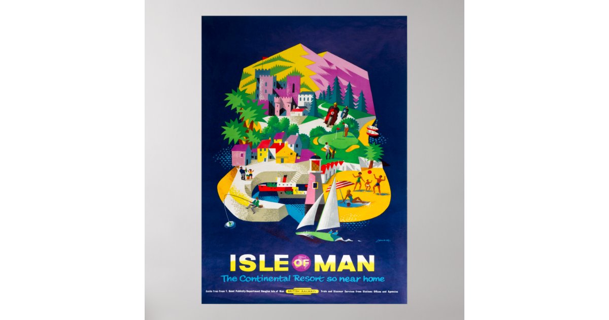 ISLE OF MAN POSTER | Zazzle