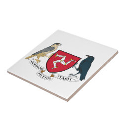 Isle of Man Republican Coat of Arms - Manx Emblem Ceramic Tile | Zazzle