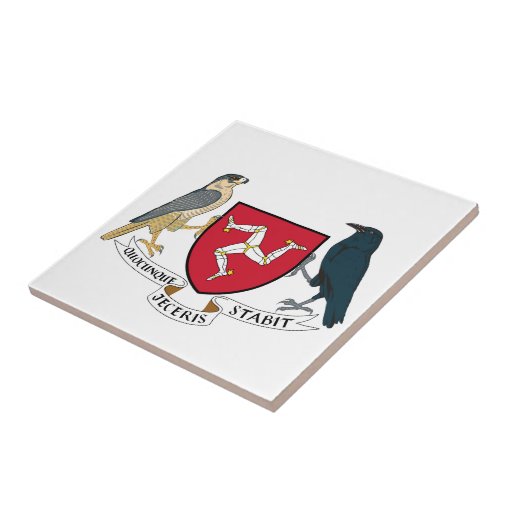 Isle of Man Republican Coat of Arms - Manx Emblem Ceramic Tile | Zazzle