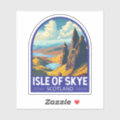 Isle of Skye Scotland Travel Art Vintage Sticker | Zazzle