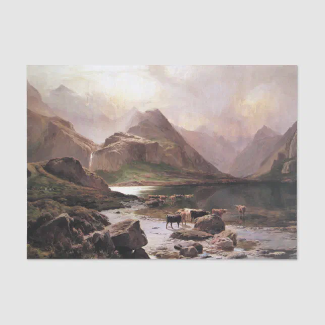 Isle of Skye Waterfall Lake Scotland Tissue Paper | Zazzle