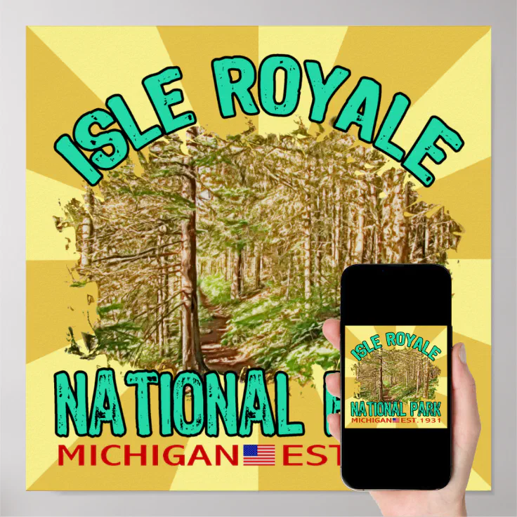 Isle Royale National Park, Michigan Poster | Zazzle