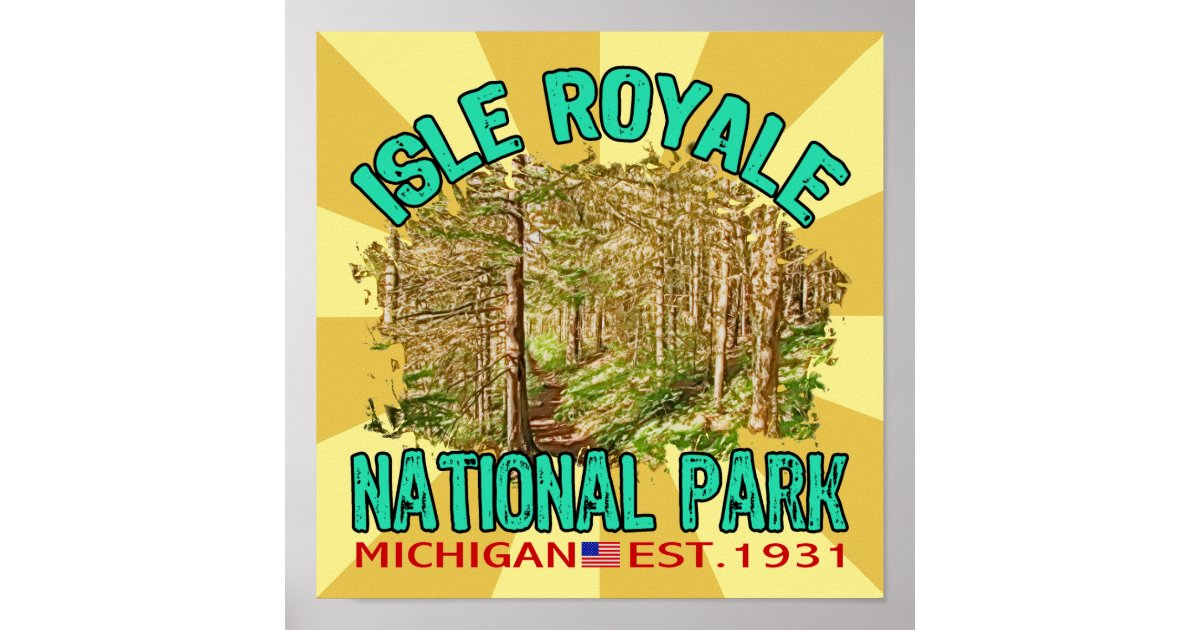 Isle Royale National Park, Michigan Poster | Zazzle