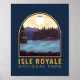 Isle Royale National Park Vintage Emblem Poster | Zazzle