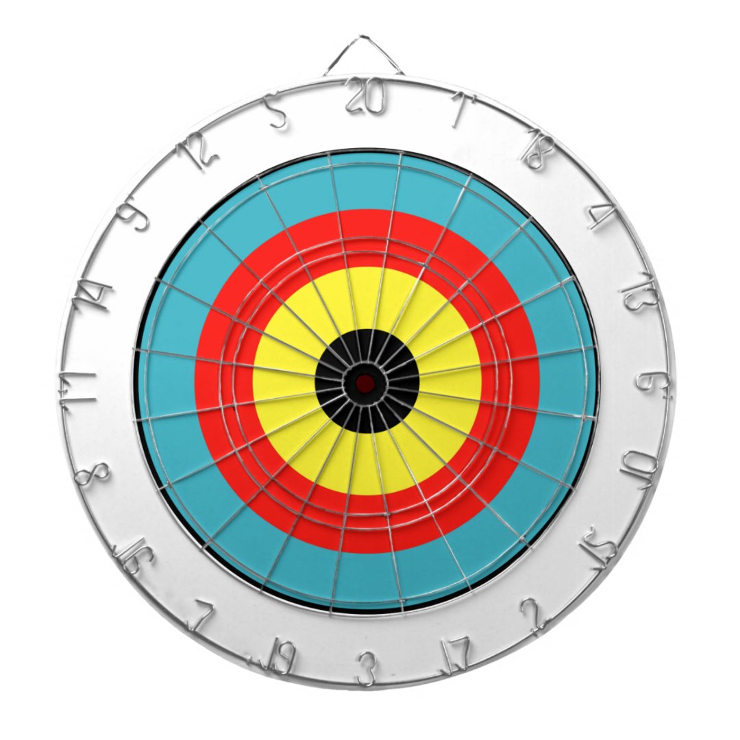 Isolated Archery Target Dart Board | Zazzle