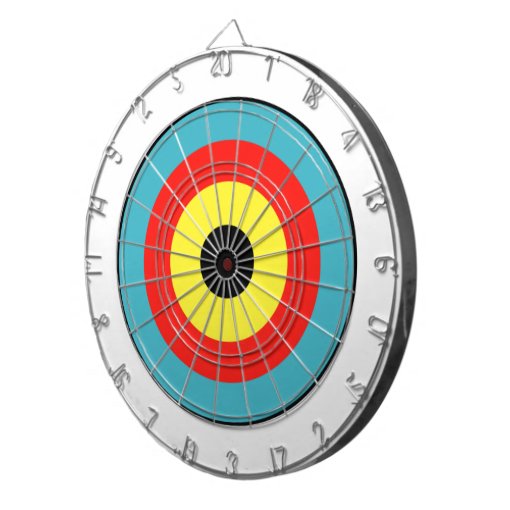 Isolated Archery Target Dart Board | Zazzle
