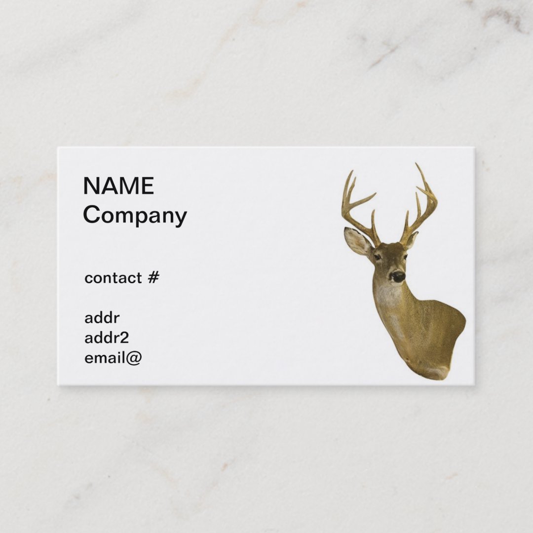 isolated buck business card | Zazzle