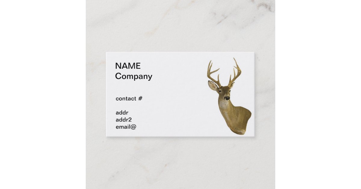 isolated buck business card | Zazzle