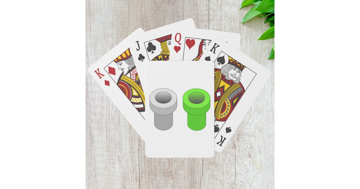 Isometric Pipes Playing Cards | Zazzle