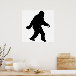 iSquatch (Add Background Color) Poster | Zazzle