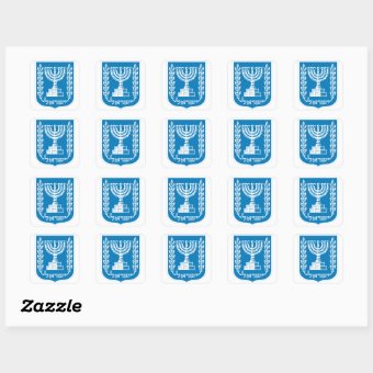 israel emblem square sticker | Zazzle