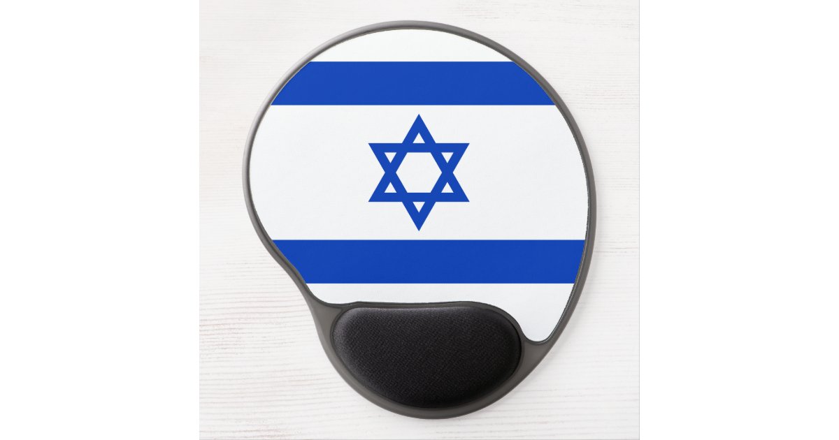 Israel flag gel mouse pad | Zazzle