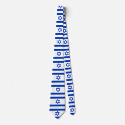 Israel flag tie | Zazzle