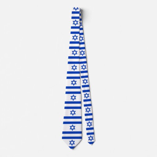 Israel flag tie | Zazzle