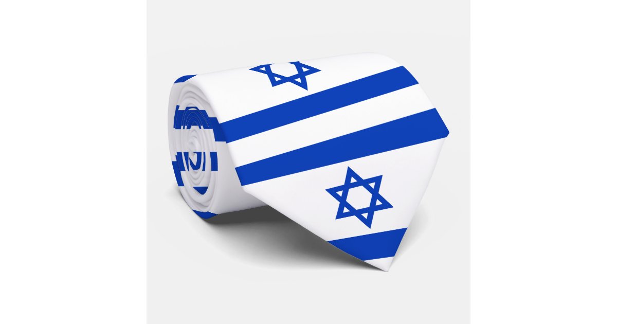 Israel flag tie | Zazzle