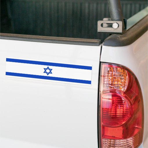 Israel – Israeli Flag Bumper Sticker | Zazzle