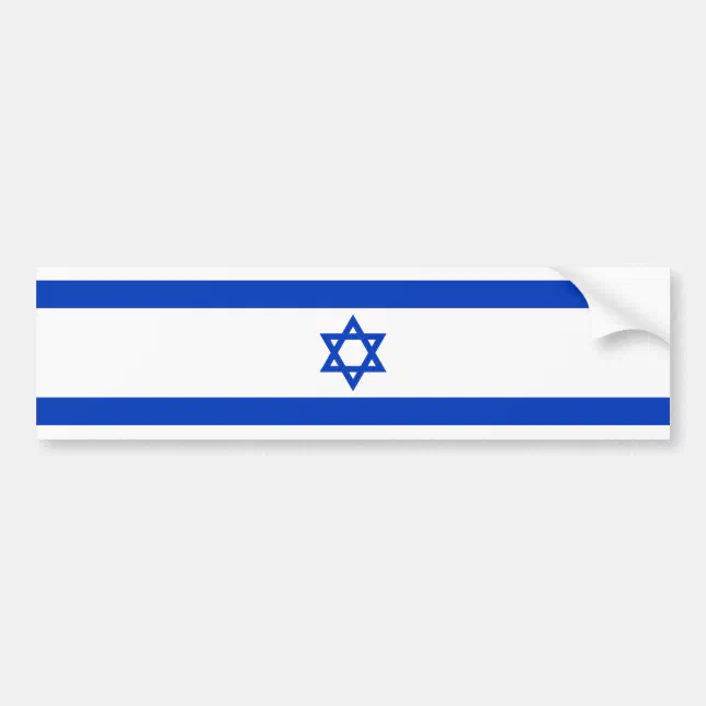 Israel – Israeli Flag Bumper Sticker | Zazzle