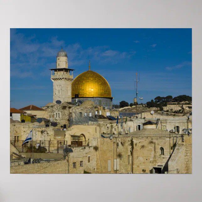 Israel, Jerusalem, Dome of the Rock Poster | Zazzle