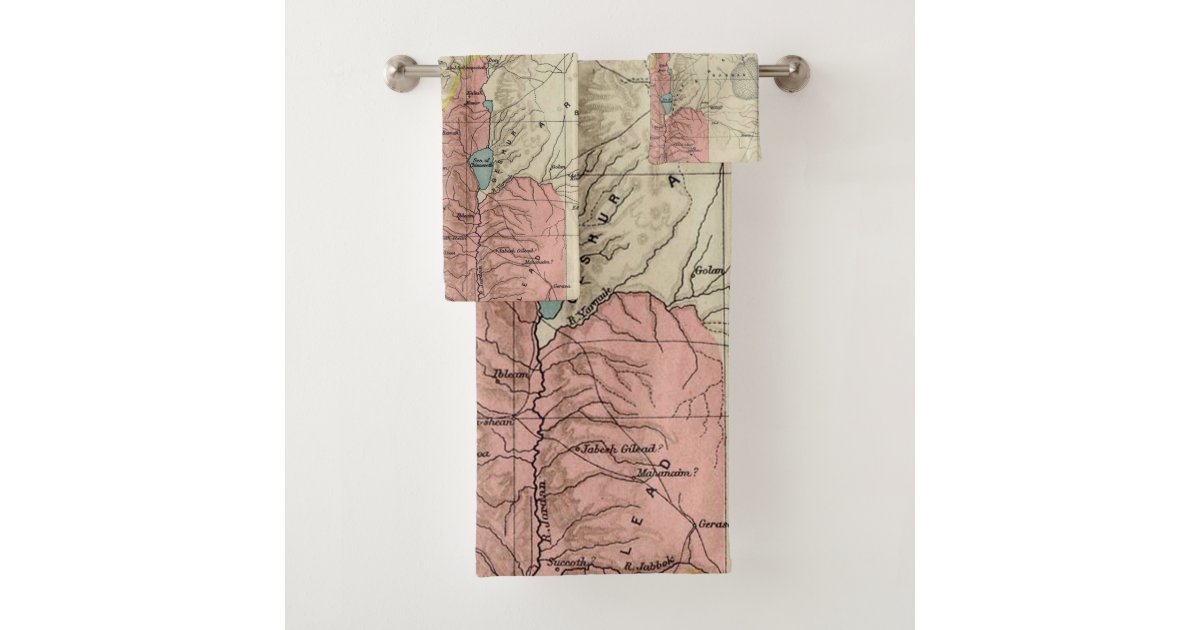 Israel Map Bath Towel Set | Zazzle