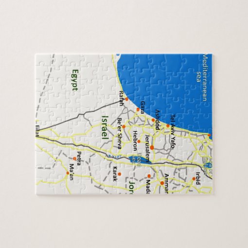 Israel map.JPG Jigsaw Puzzle | Zazzle