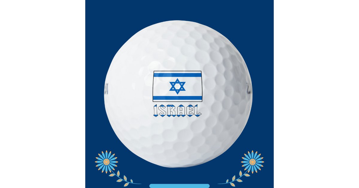 Israeli Flag and Israel Golf Balls | Zazzle