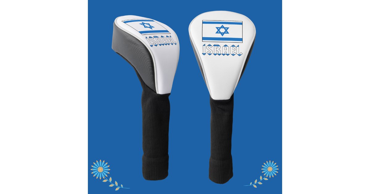 Israeli Flag and Israel Golf Head Cover | Zazzle