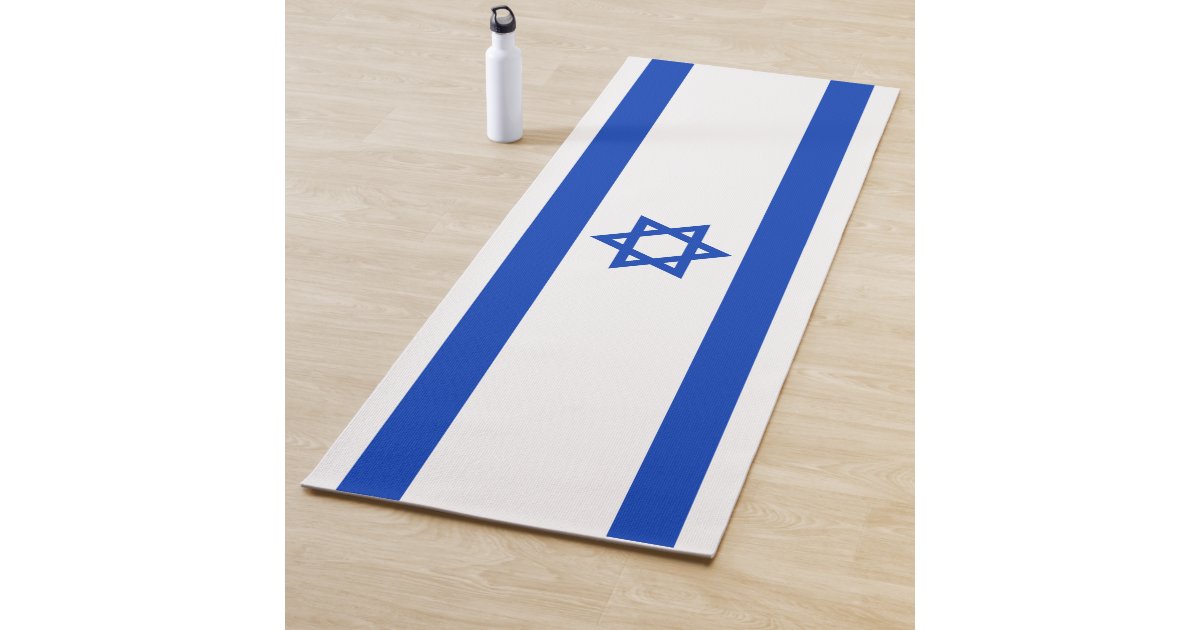 Israeli Flag (Israel) Yoga Mat | Zazzle