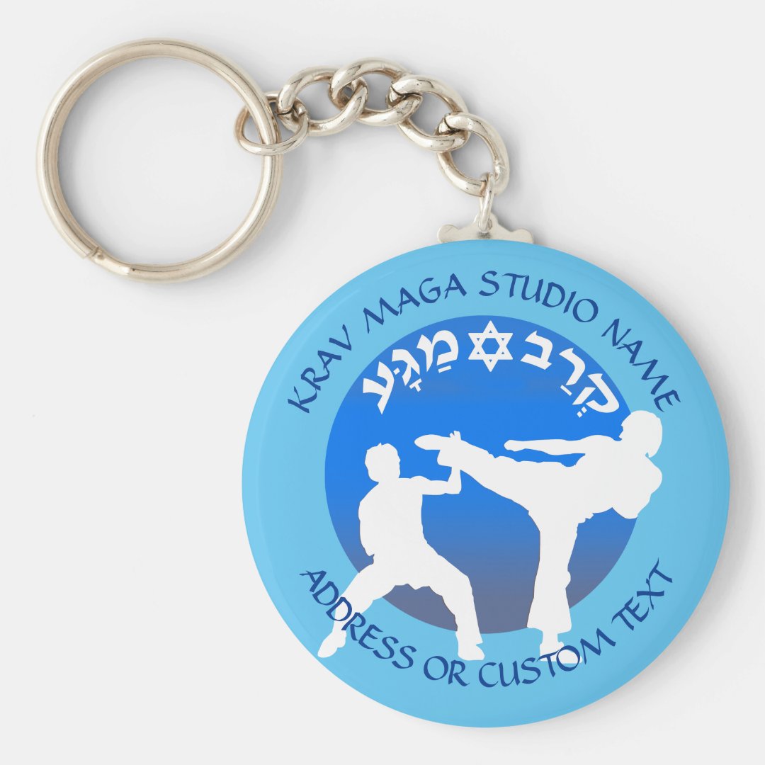 Israeli Krav Maga Combat System Studio Owner Keychain | Zazzle
