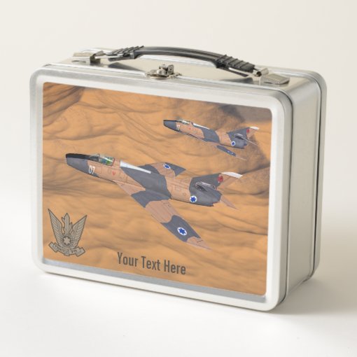 Israeli Super Mystères Over The Desert Metal Lunch Box | Zazzle