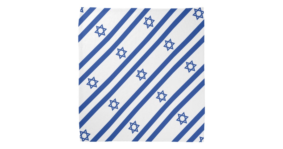 Israelian flag of Israel pattern bandana | Zazzle.com