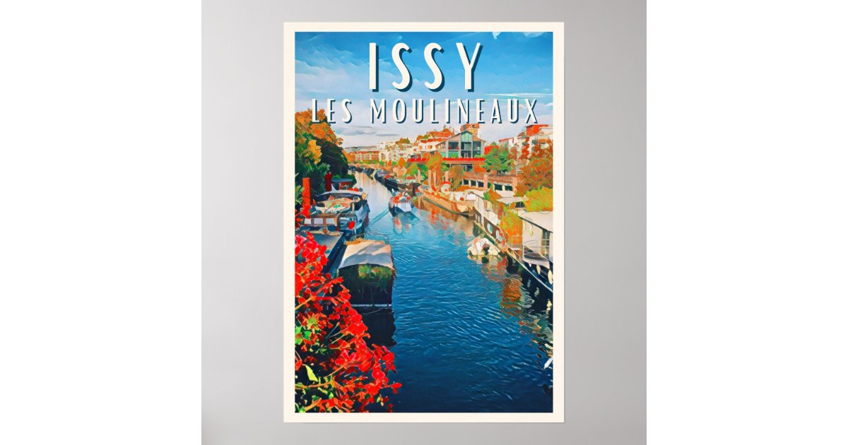 Issy les Moulineaux Photo Vintage Poster | Zazzle